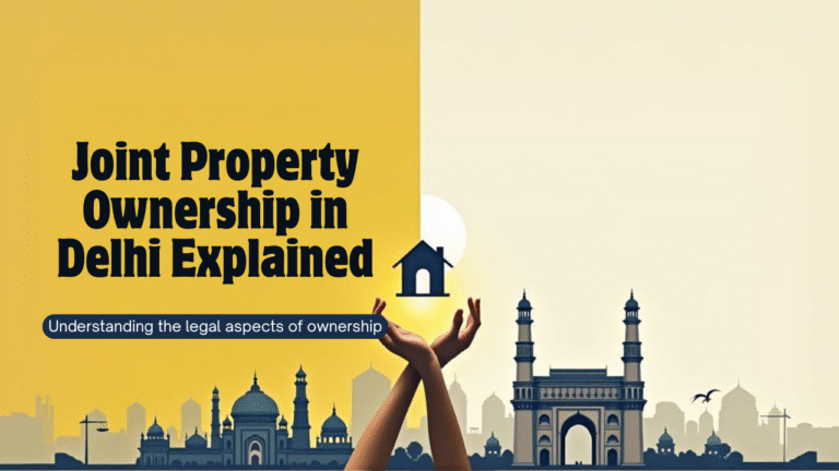 Understanding Joint Property Ownership In Delhi: Legal Aspects And Co ...